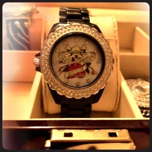 Ed Hardy Accessories | Swarovski Crystal Watch | Poshmark